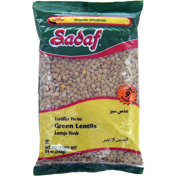 SADAF GREEN LENTILS 24/24 OZ – Choice Foods